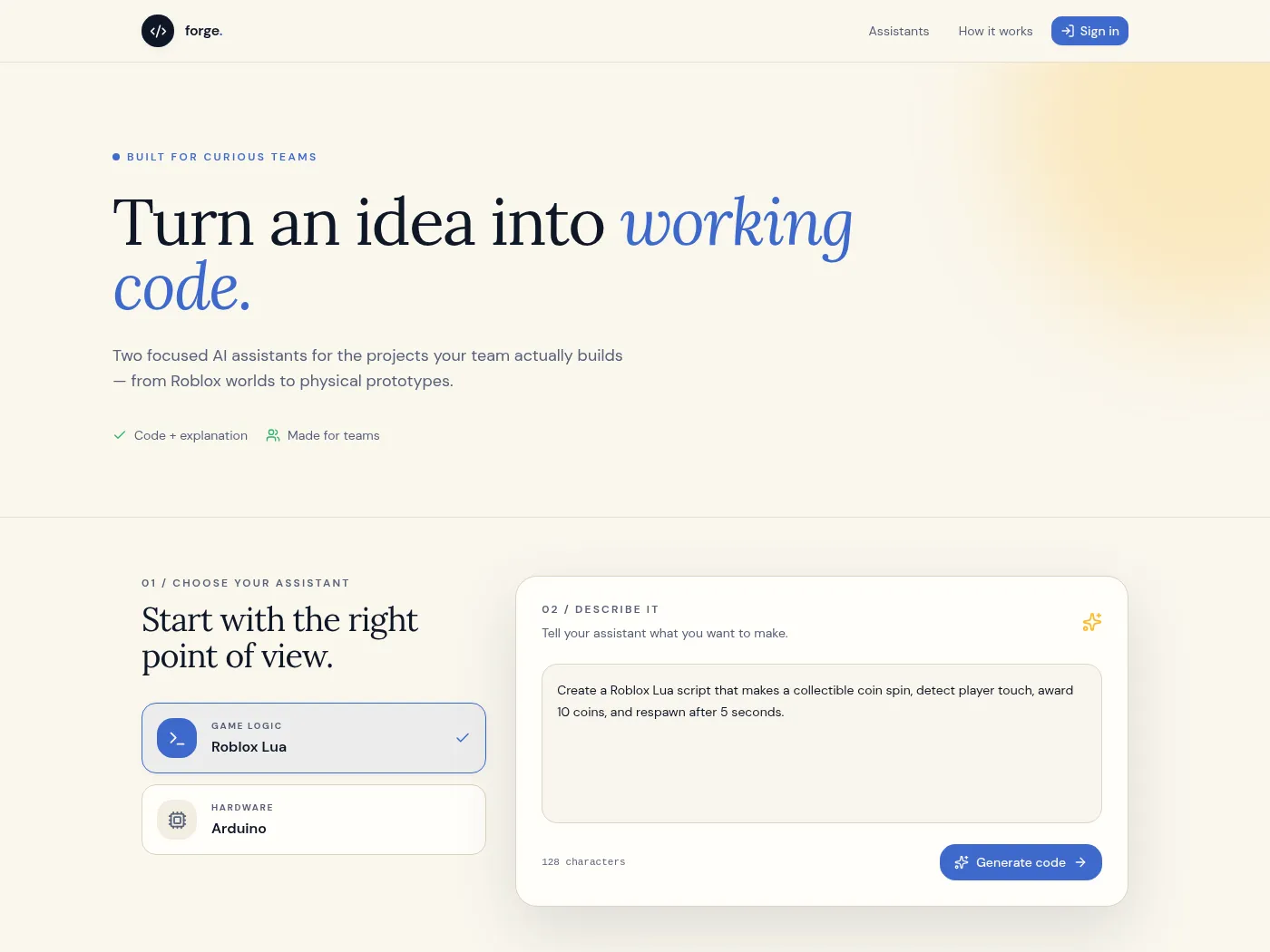 CodeGen Assistants Hub