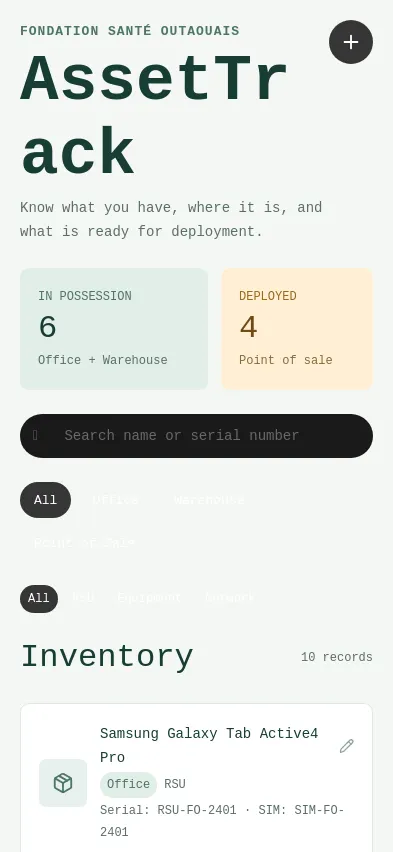 AssetTrack Mobile