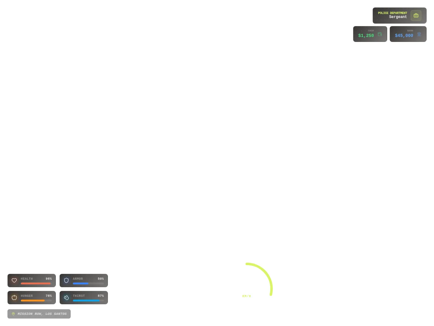 FiveM ESX Custom HUD