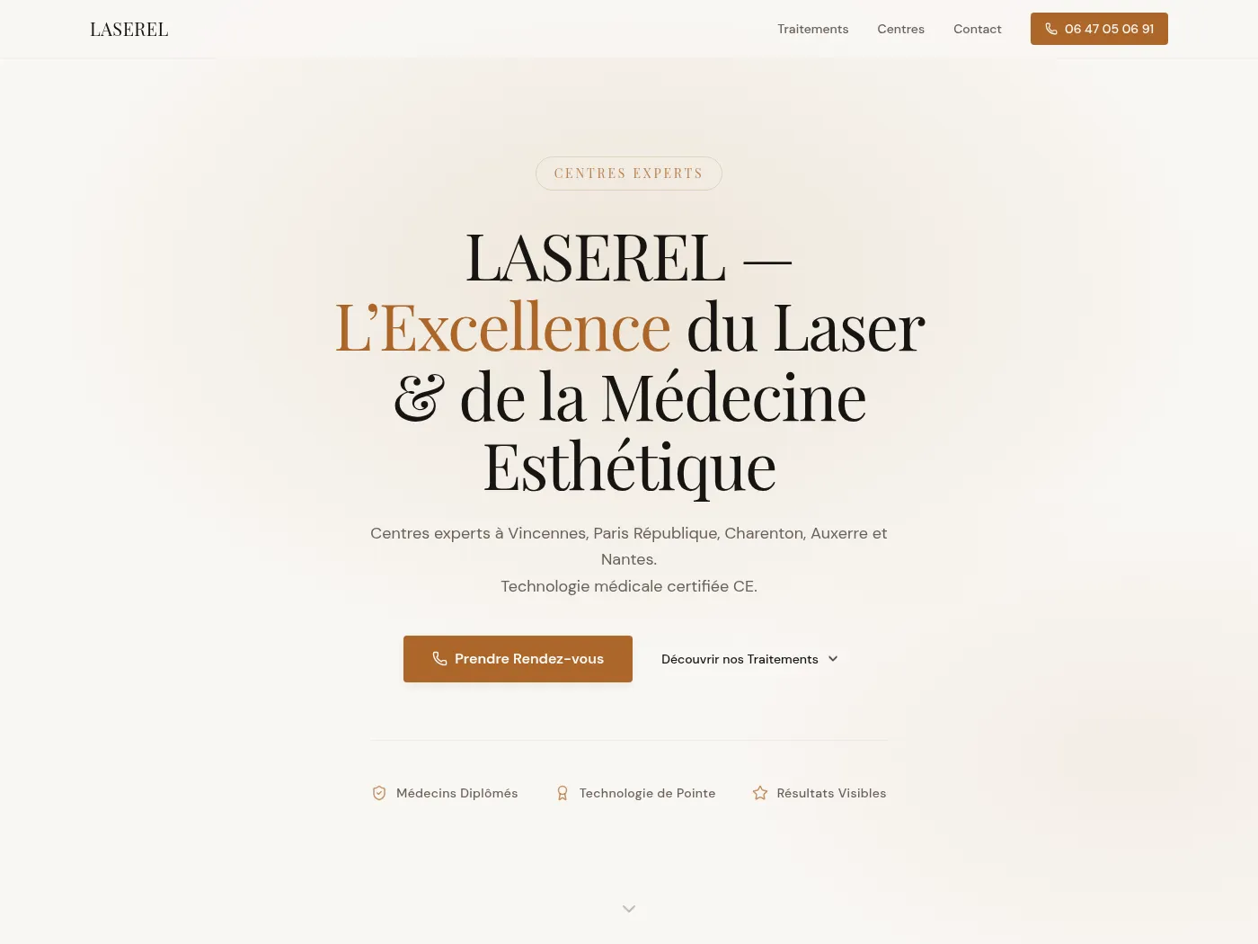 Laserel Luxe Landing
