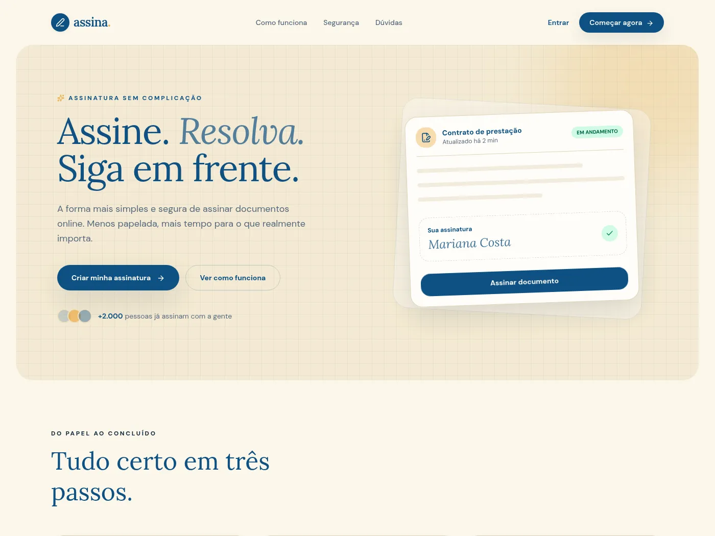 Assinatura Simples App