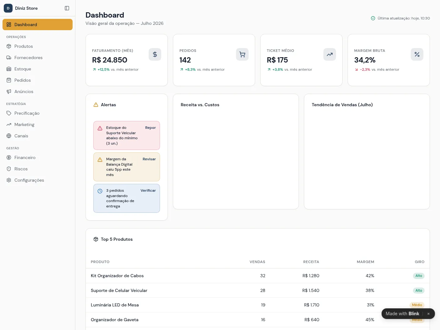 Diniz E‑Commerce Brain