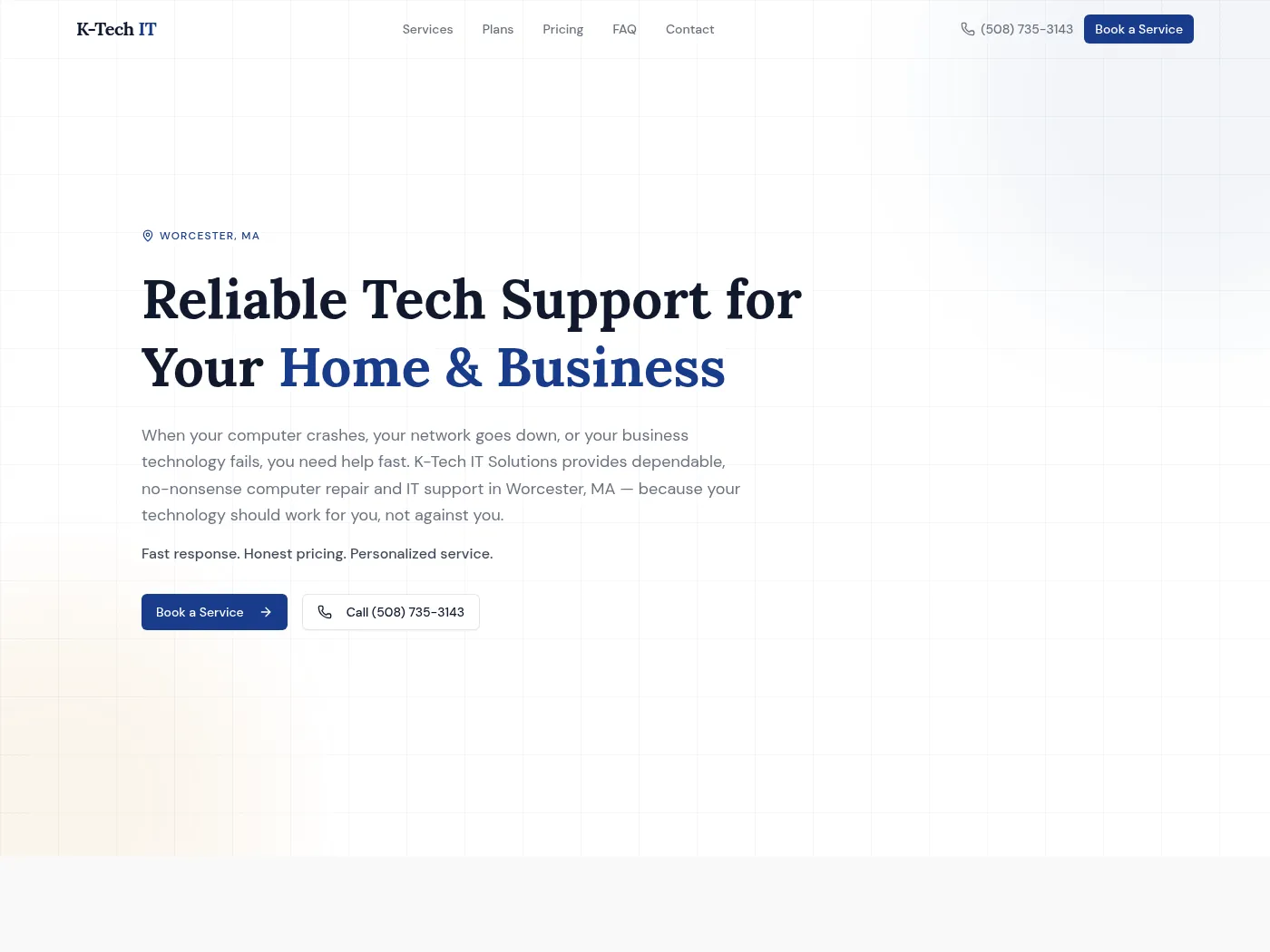 K-Tech IT Solutions Website