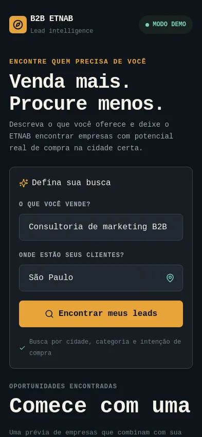 B2B ETNAB Leads Finder