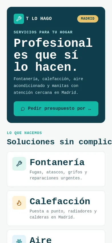 T LO HAGO Services App