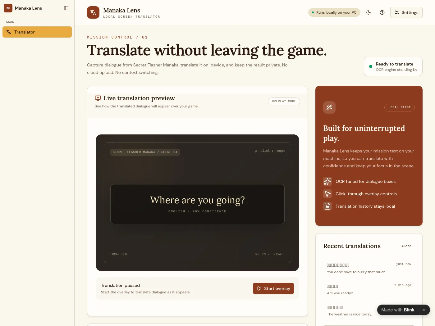 Secret Flasher Translator