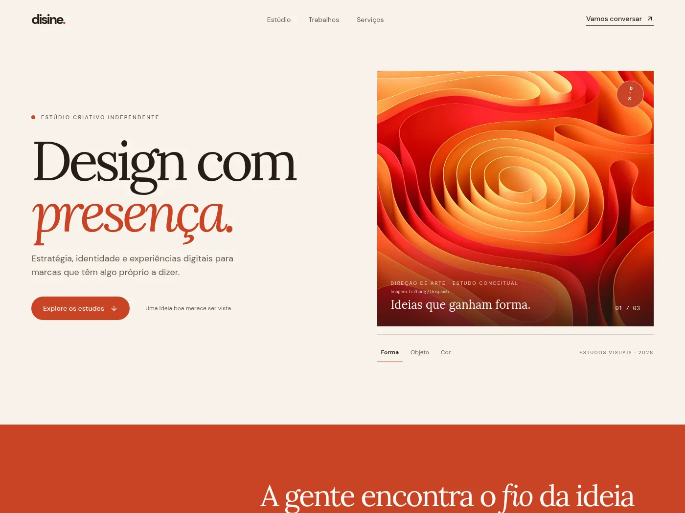 Disine Web Presence