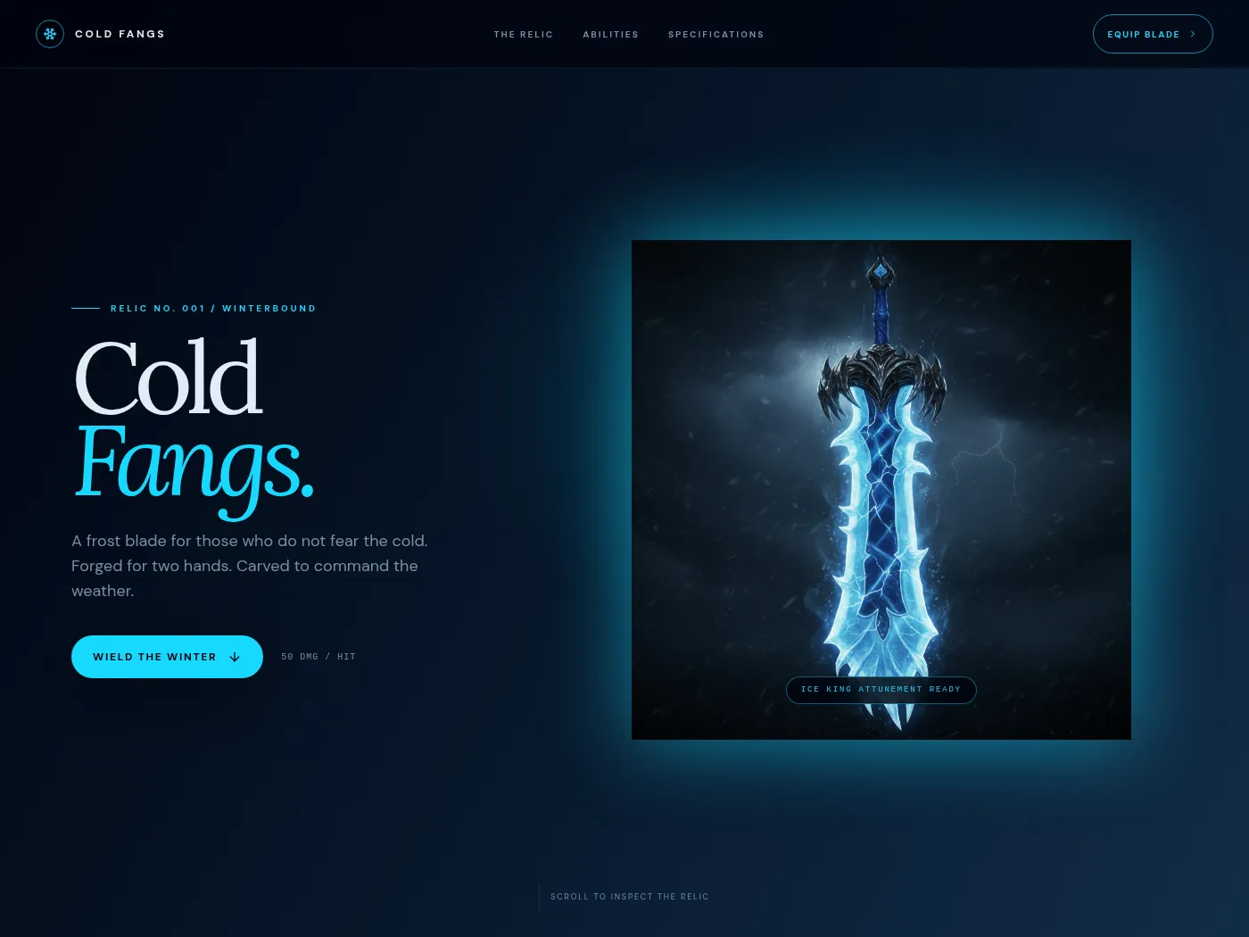 Cold Fangs: Frost Blade