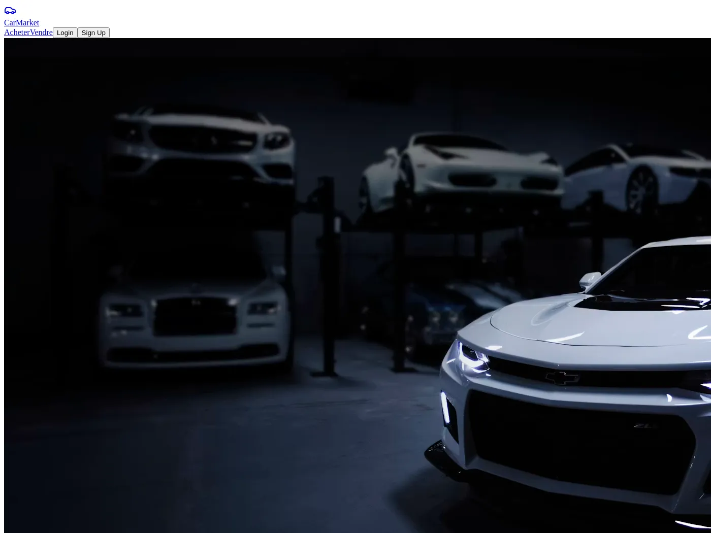 CarMarket Landing Page