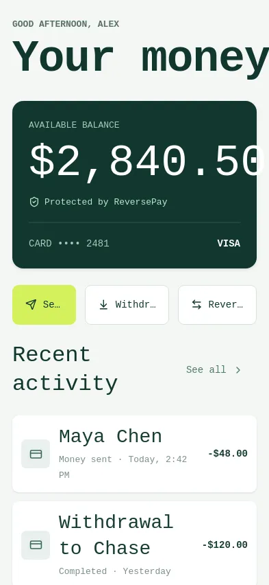ReversePay Mobile