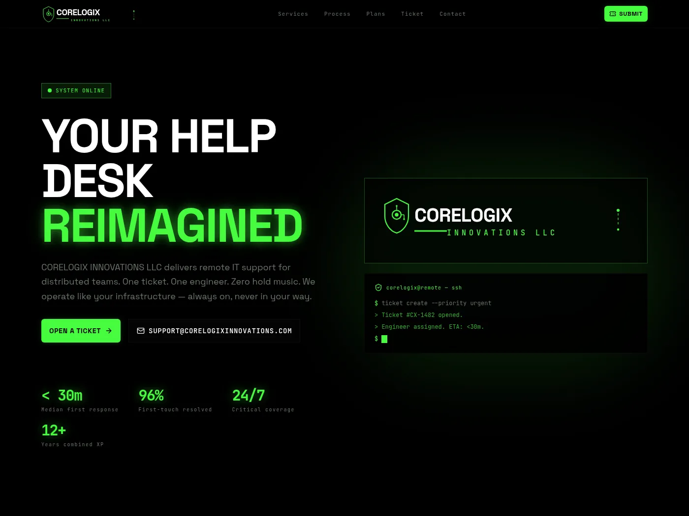 Corelogix Helpdesk Hub