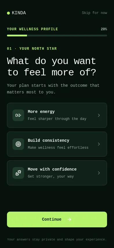 Wellness AI Coach App