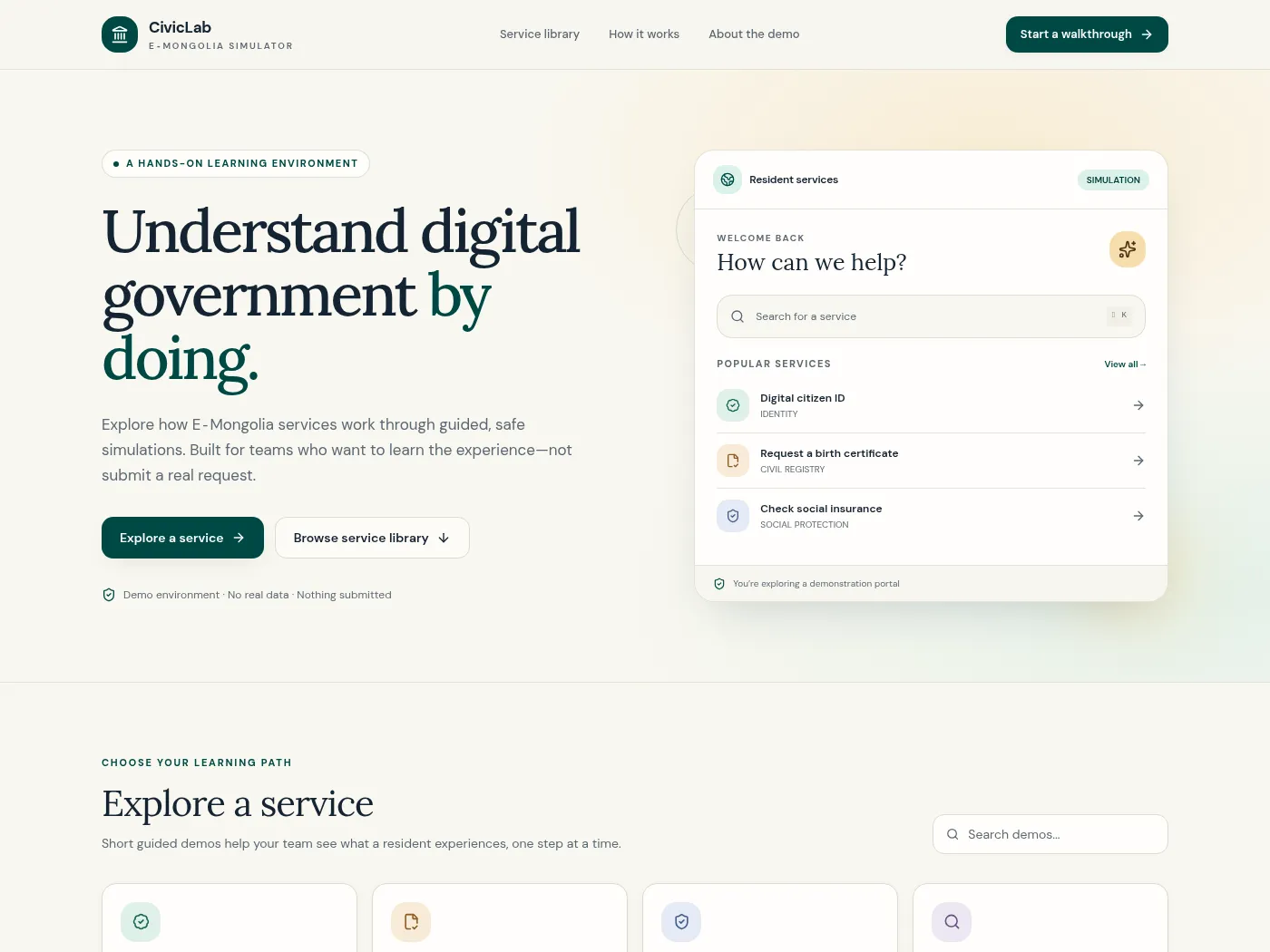 E-Gov Platform Simulator