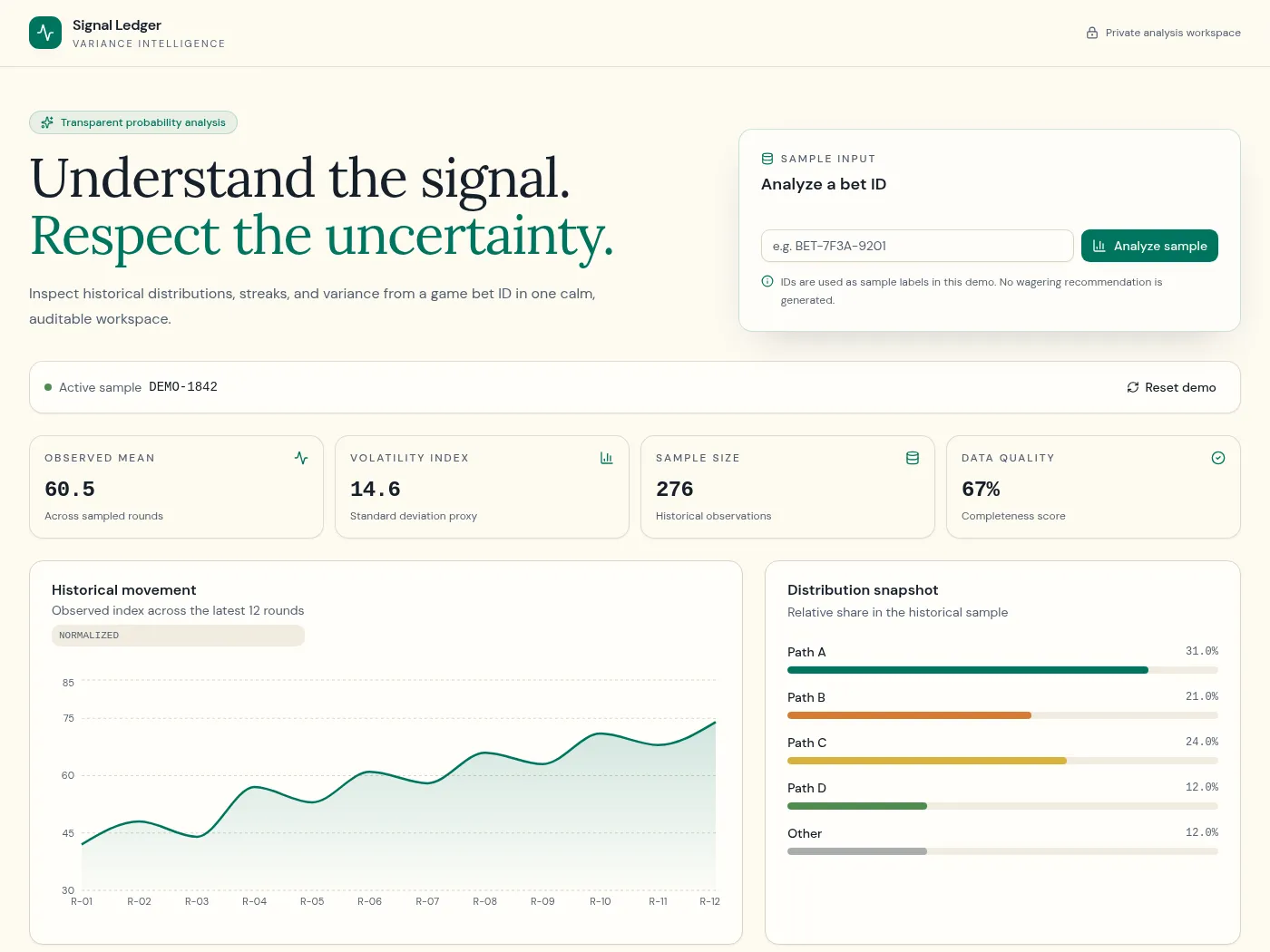 Probabilistic Game Analyzer