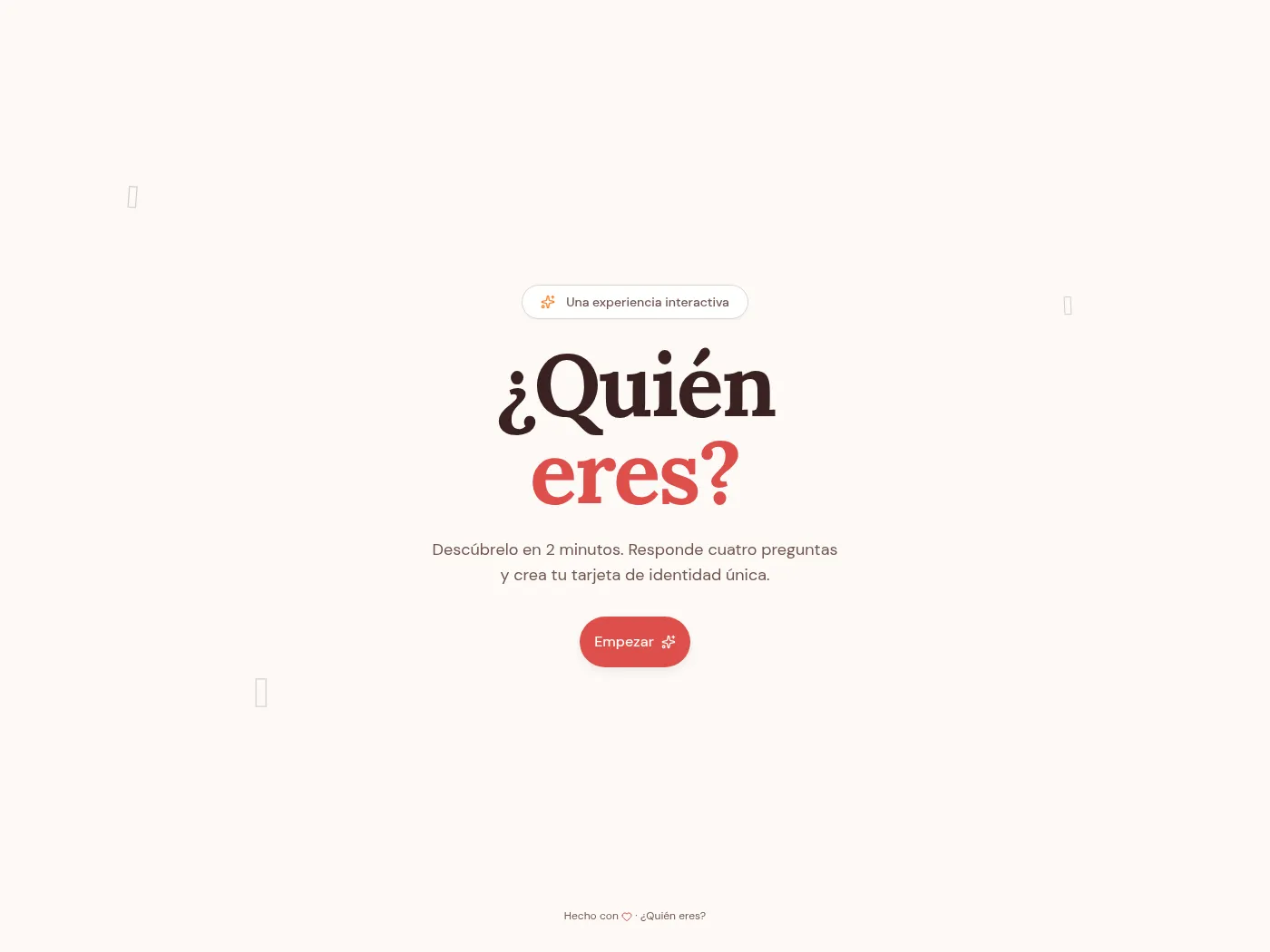QuienEres Identity App