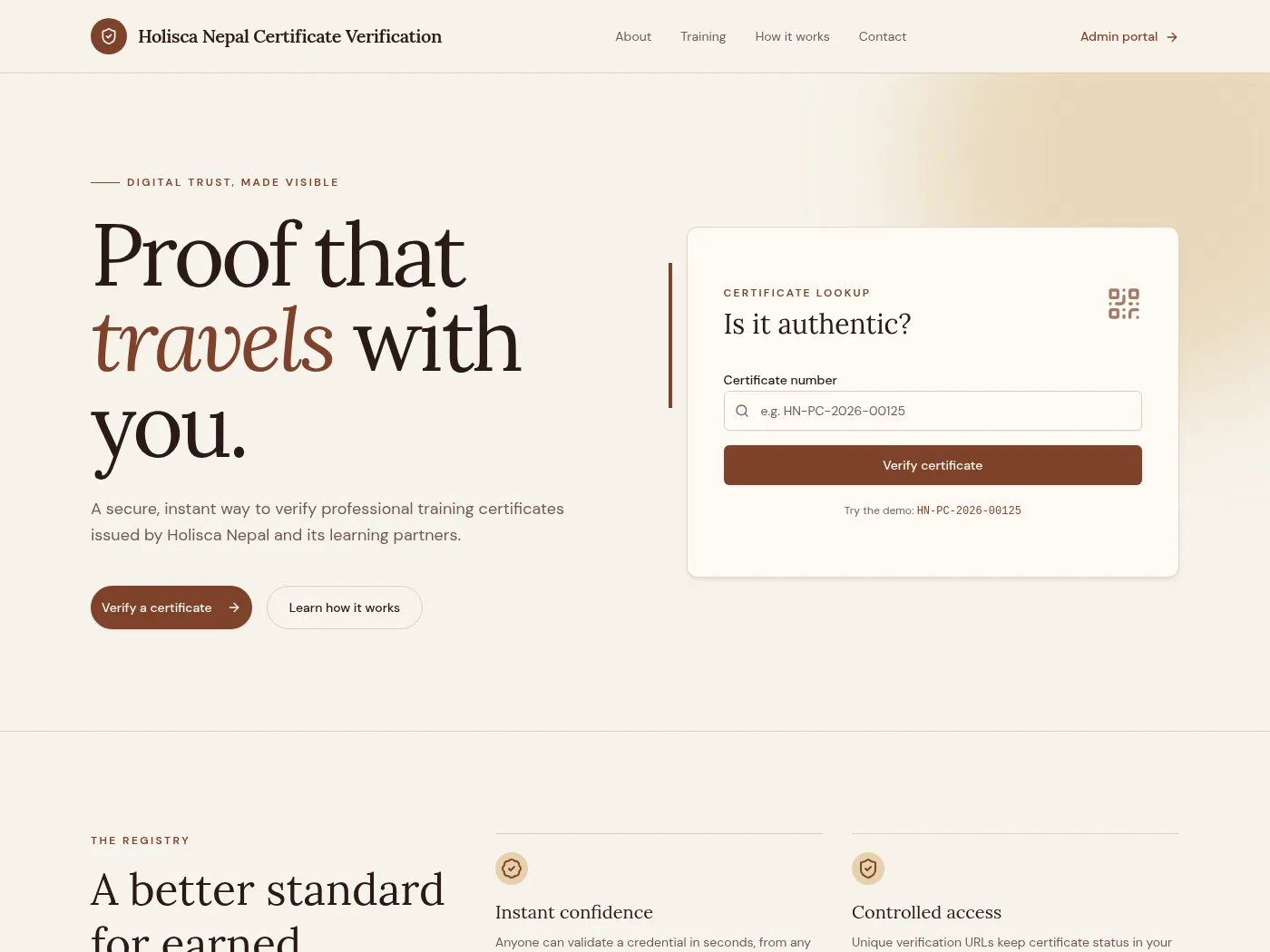 CertiVerify Portal