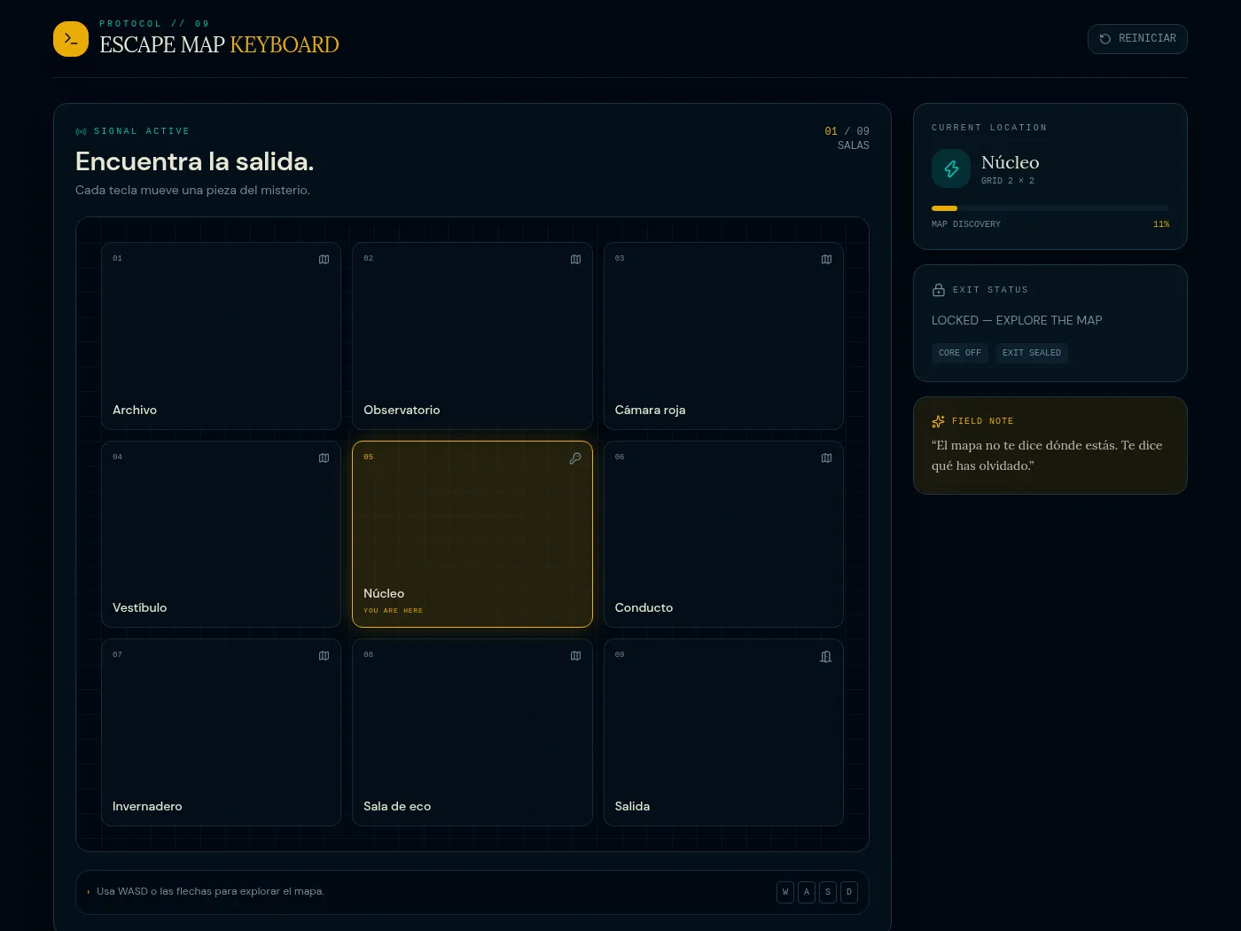 Escape Map Keyboard