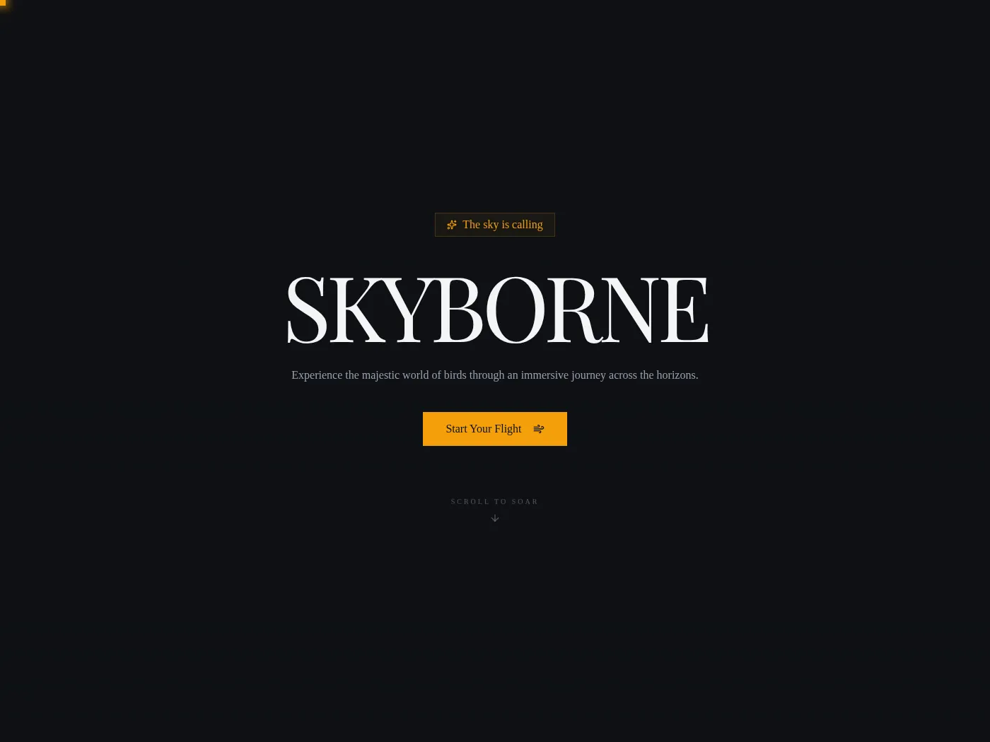 Birds 3D Parallax Site