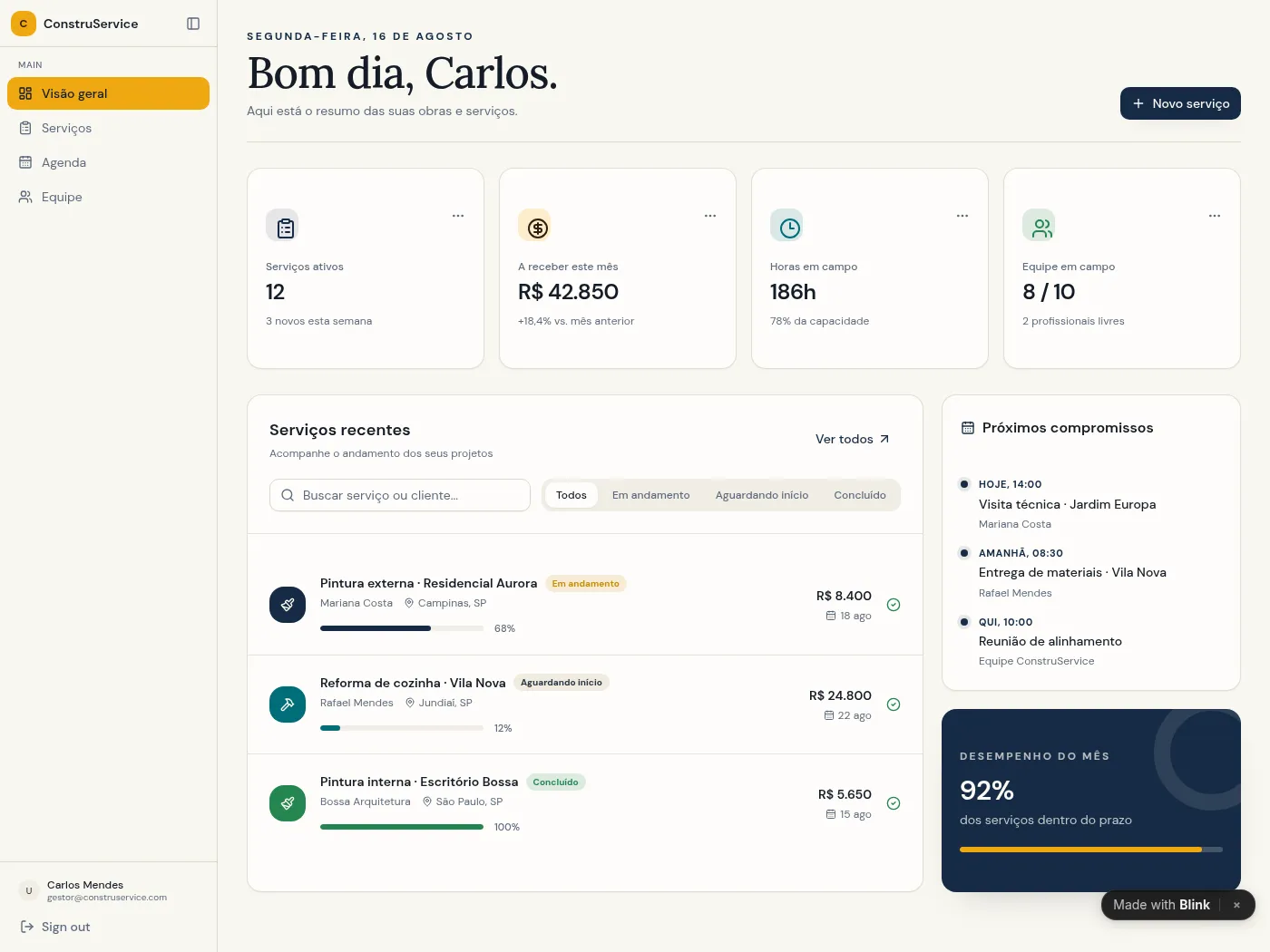 ConstruService Manager