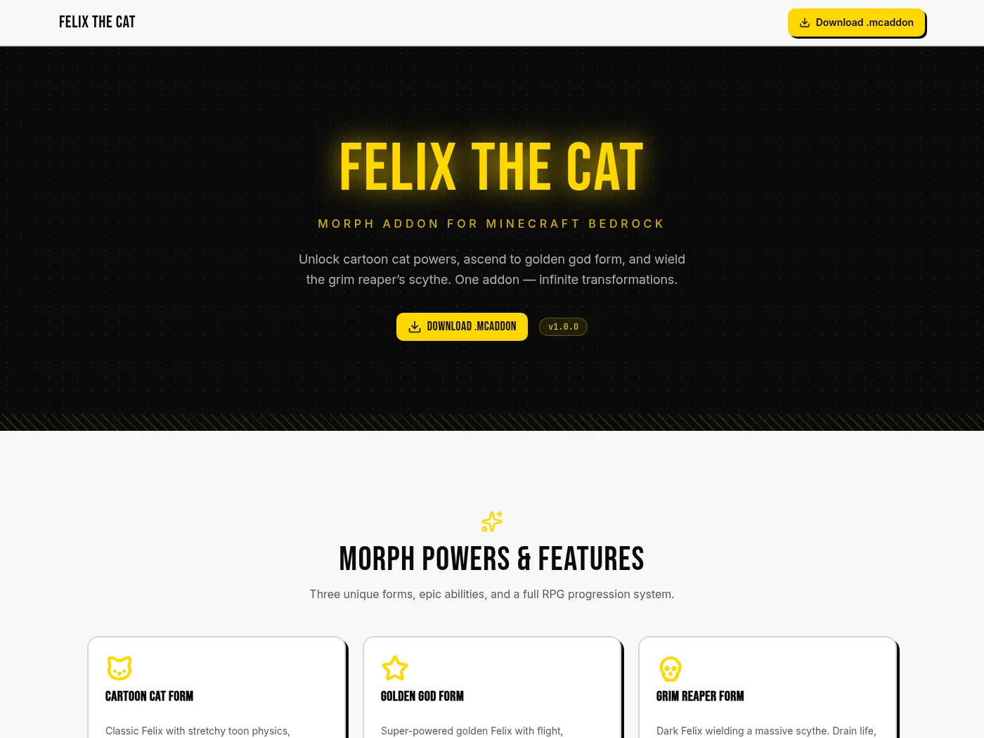 Felix God Morph Addon