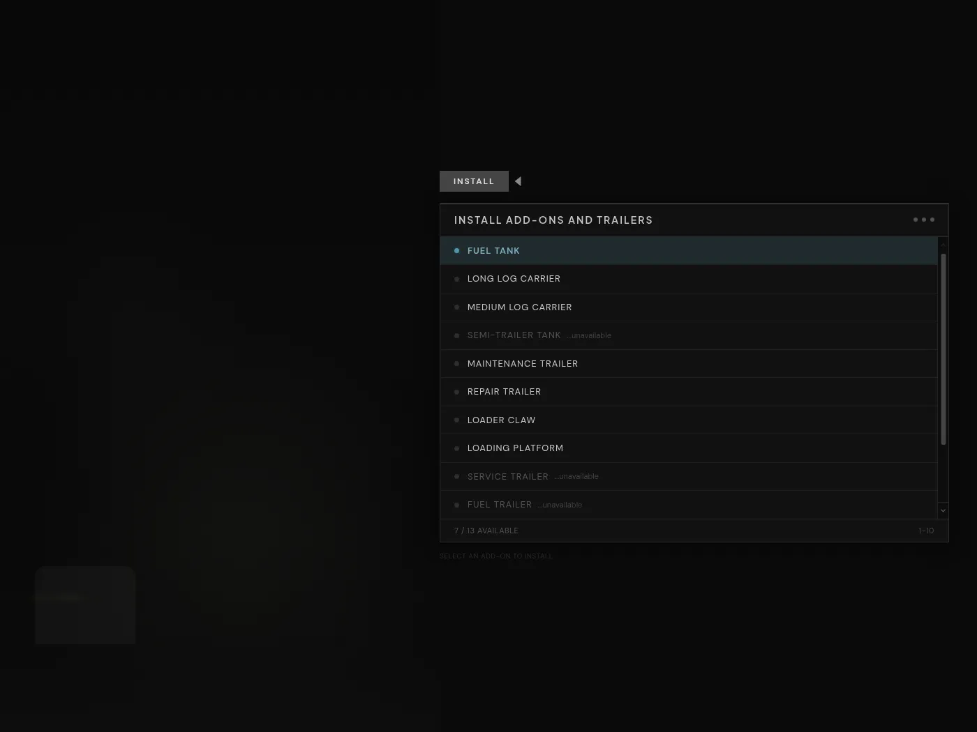 MudRunner Add-on UI
