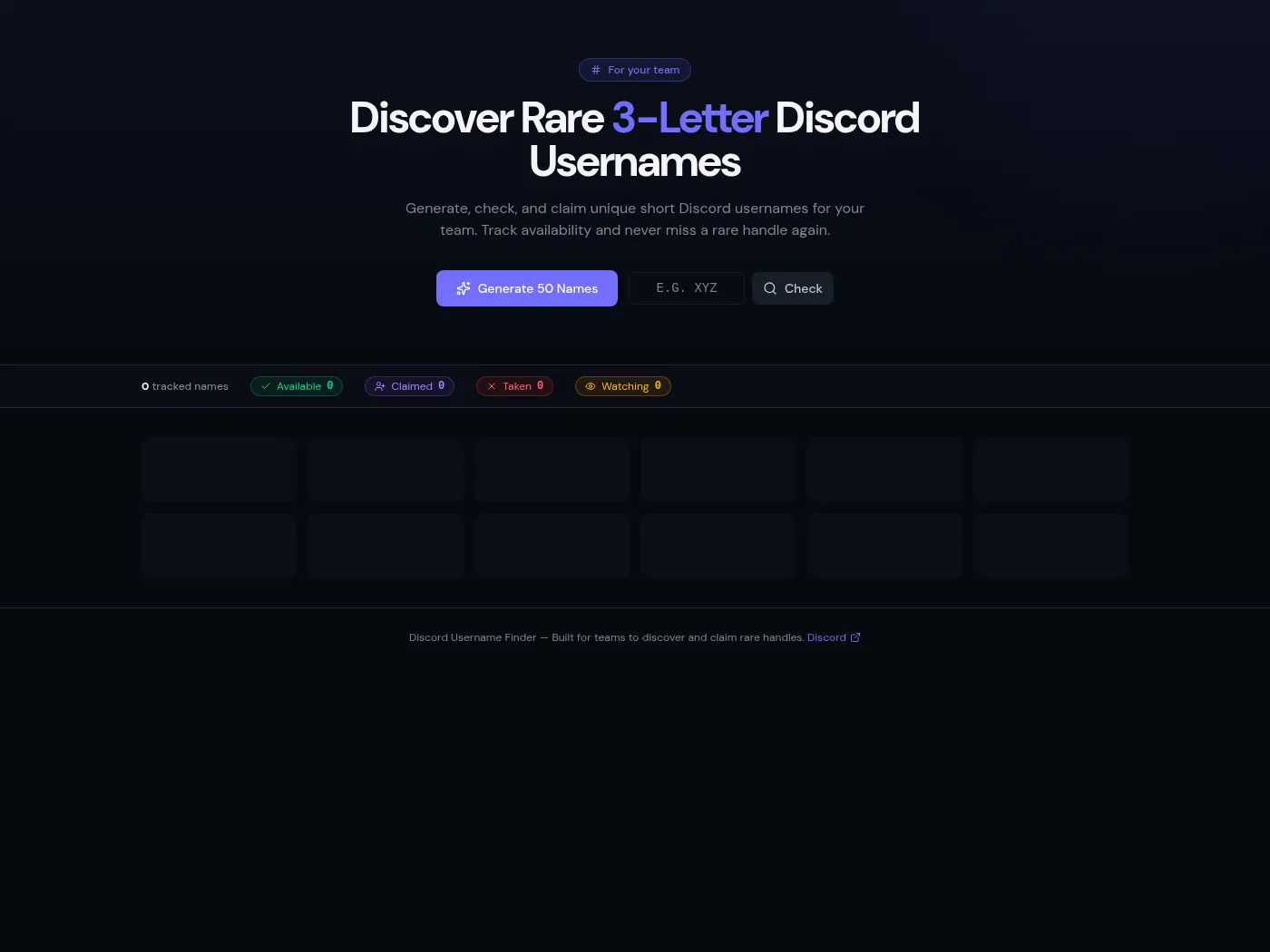 Discord Username Finder