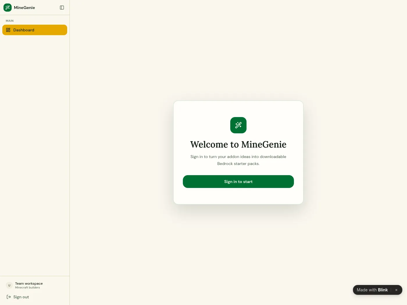 MineGenie Addon Maker