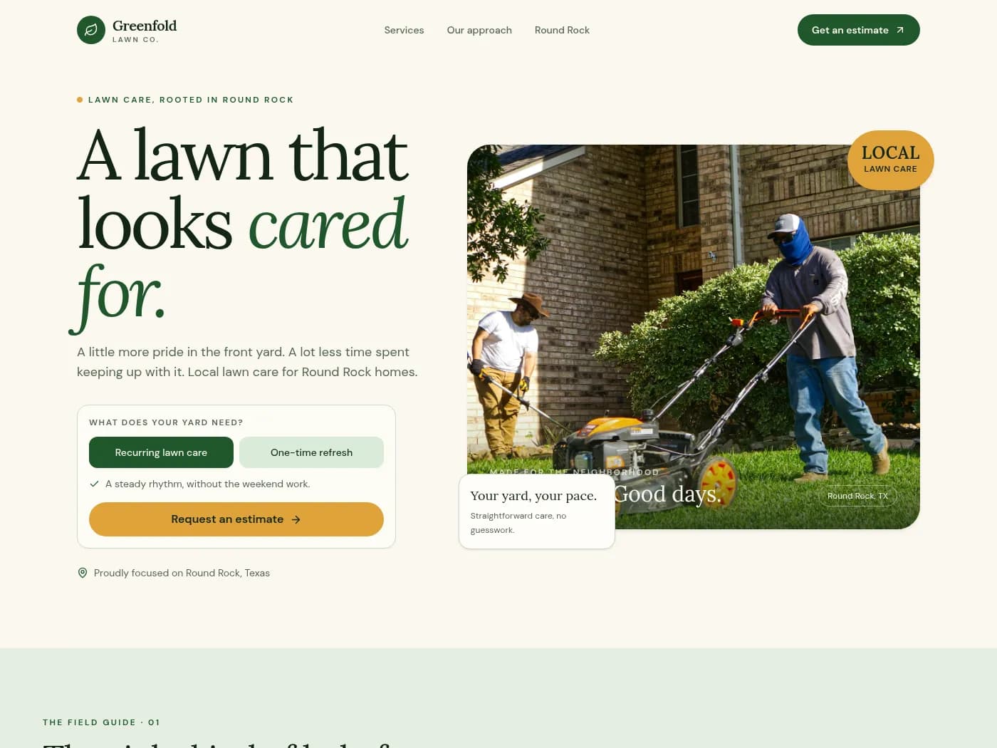 Round Rock Lawn Care Site