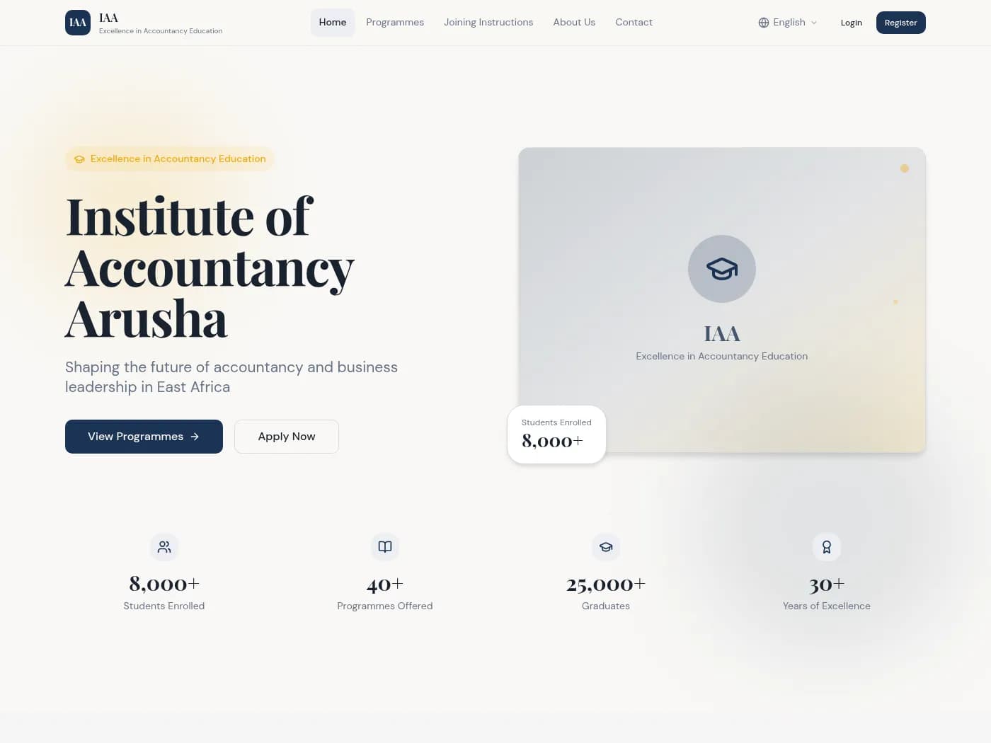 IAA University Portal