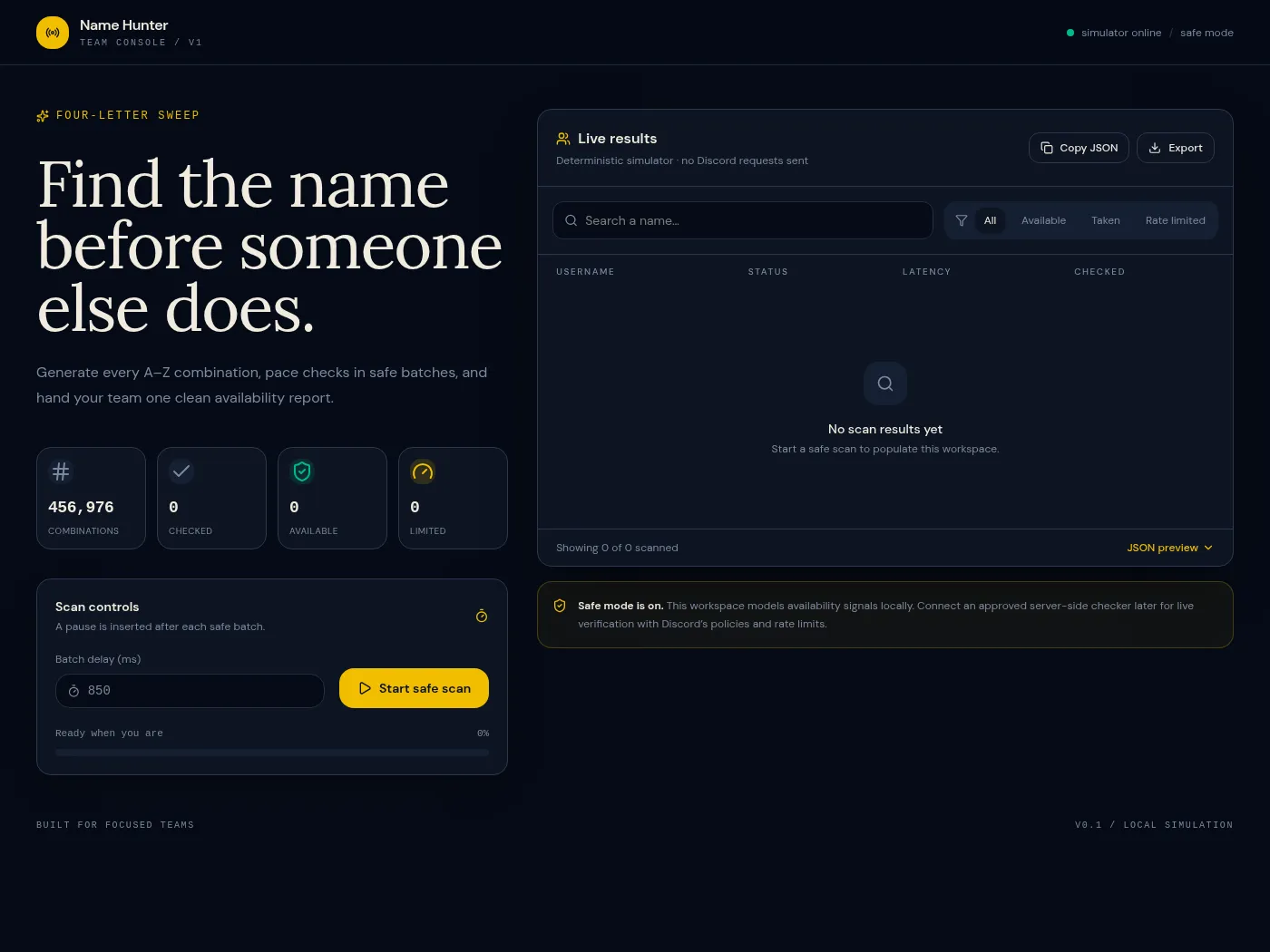 Discord Name Hunter