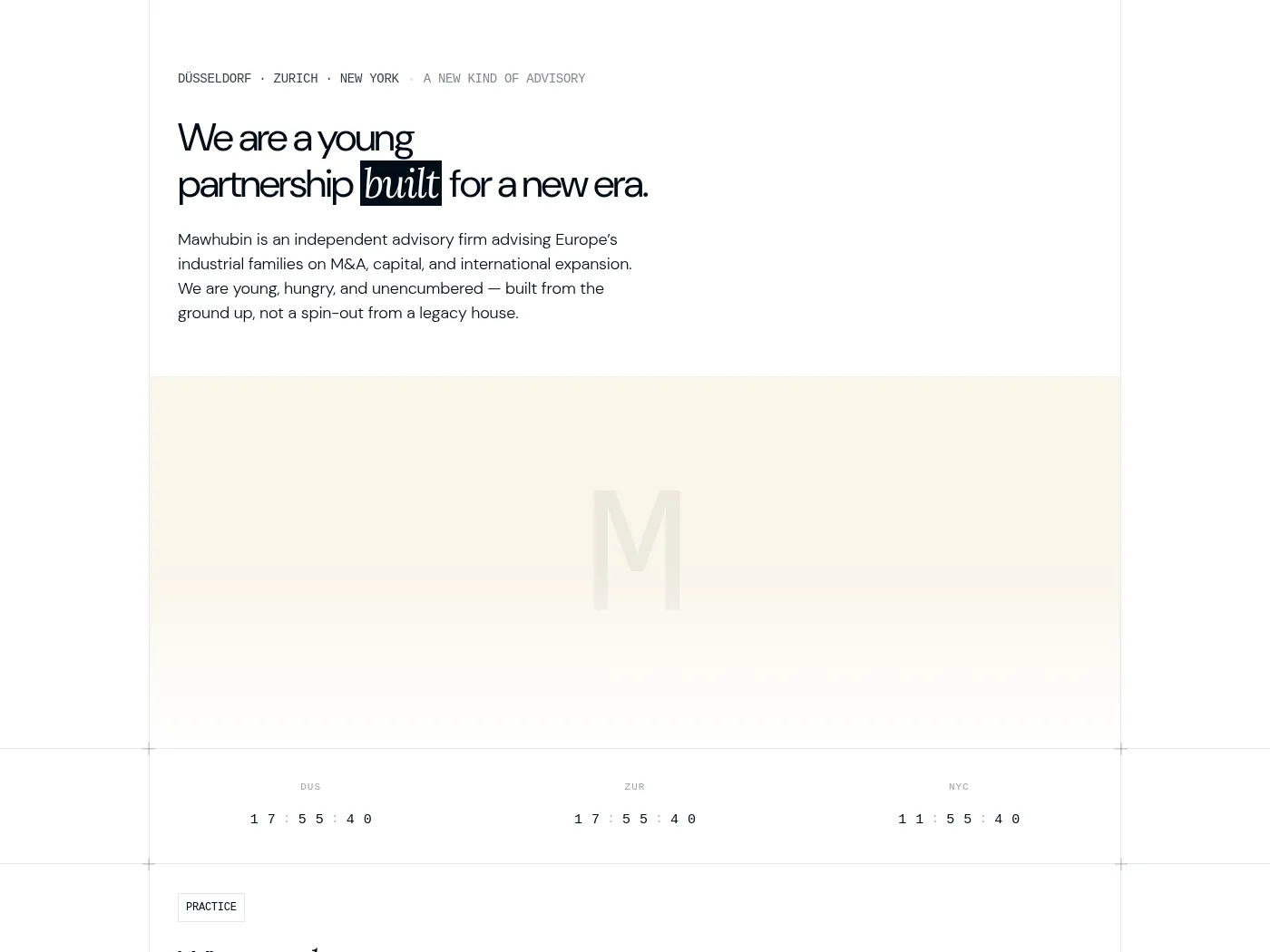 Mawhubin Landing Page
