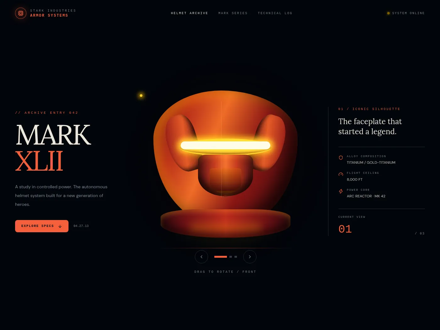 Iron Man Helmet Viewer