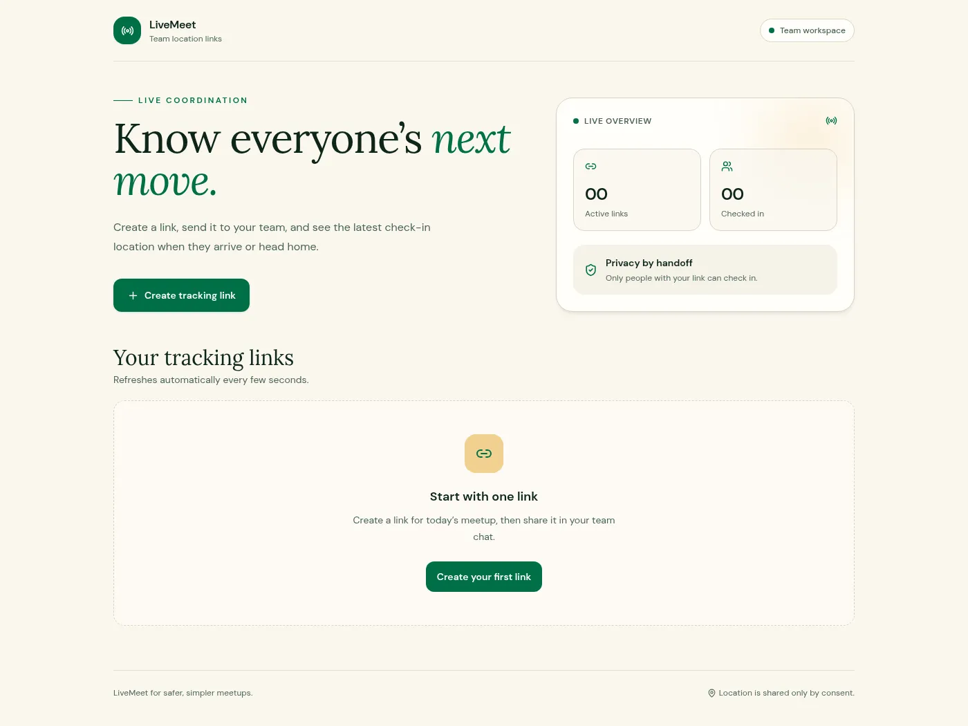 LiveMeet Link Tracker