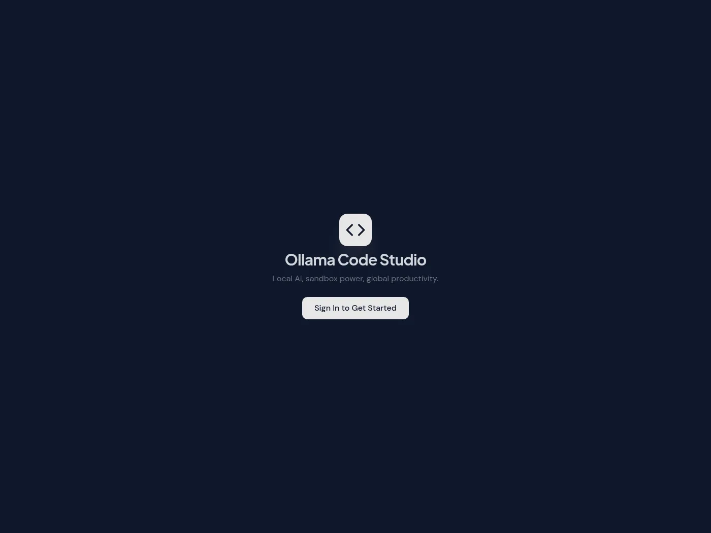 Ollama Code Agent Studio