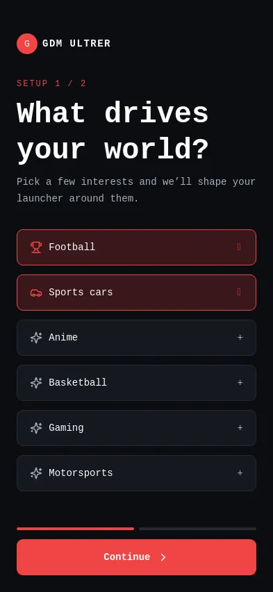 GDM ULTRER Launcher