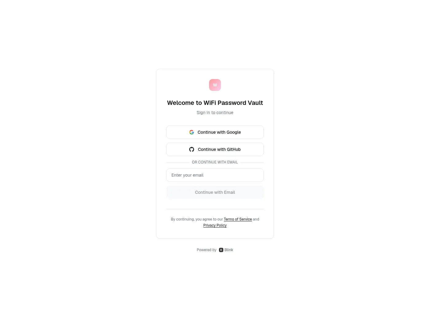 WiFi Password Vault