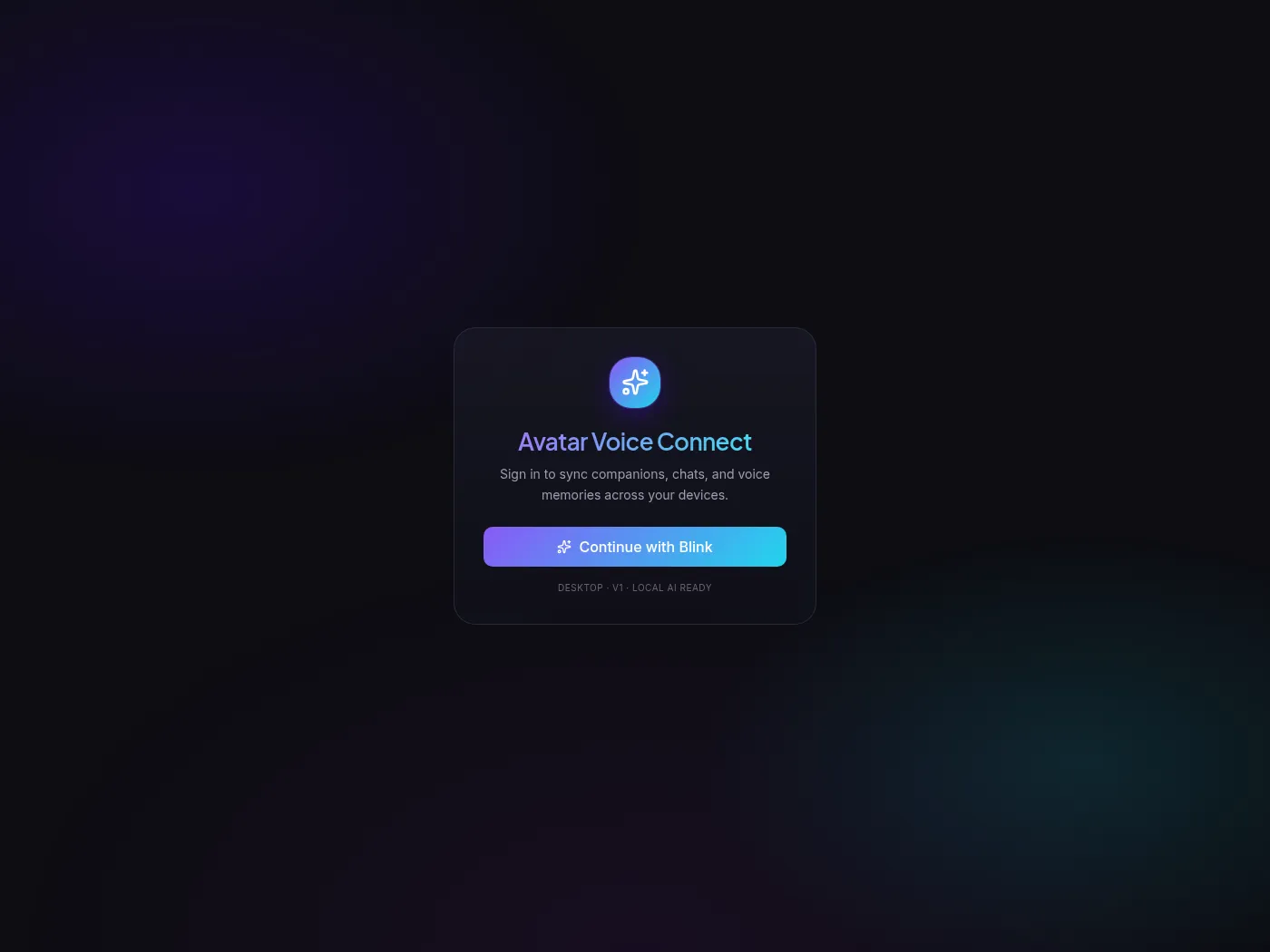 Avatar Voice Connect Desktop