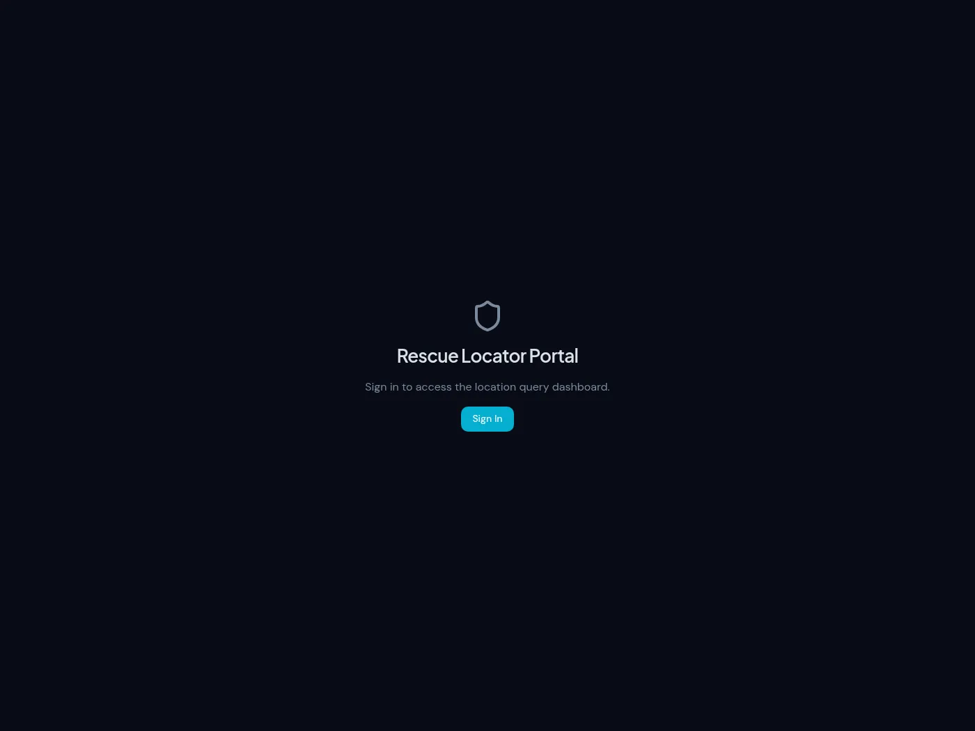 Rescue Locator Portal