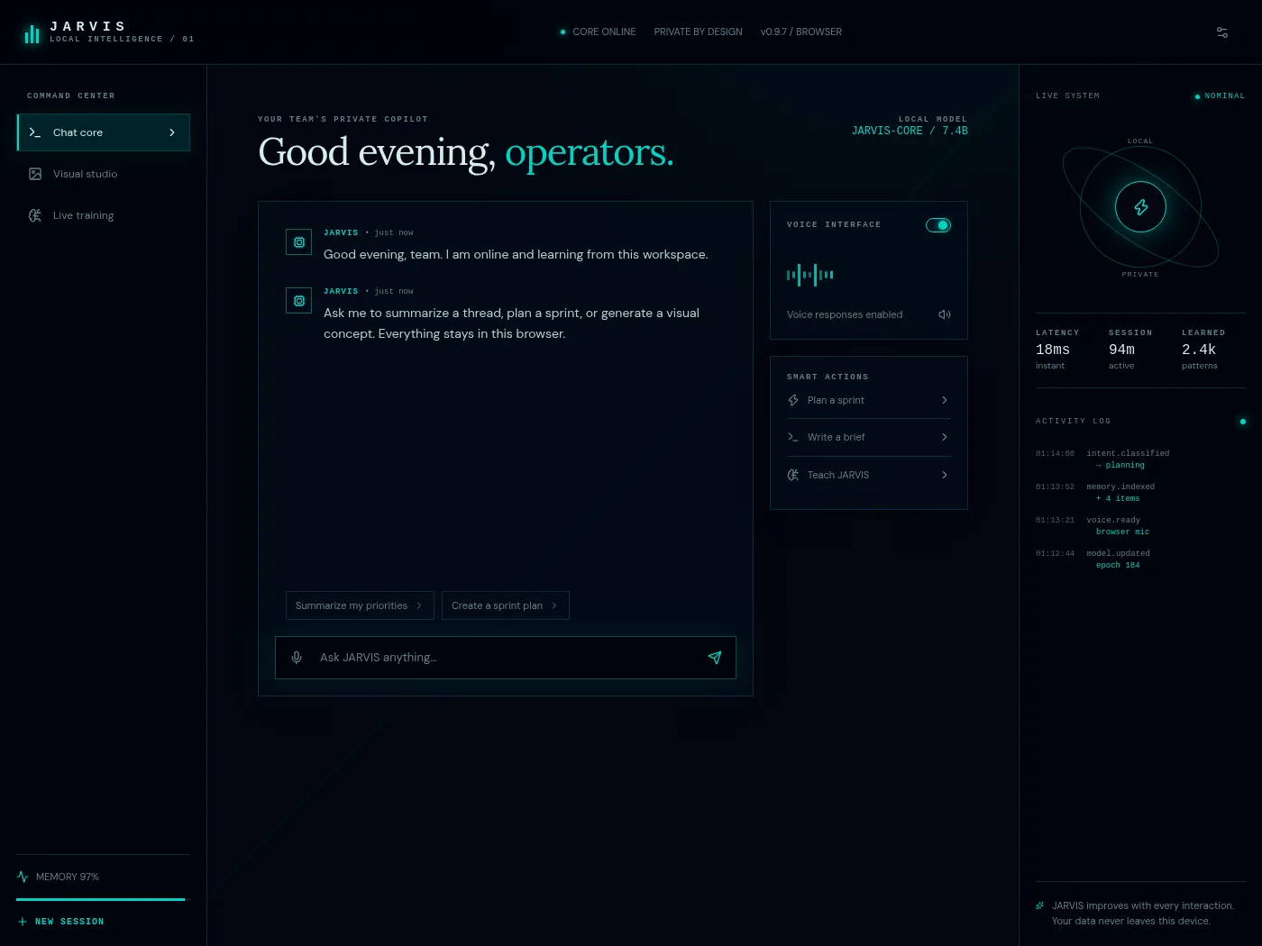 JARVIS: Local AI Assistant