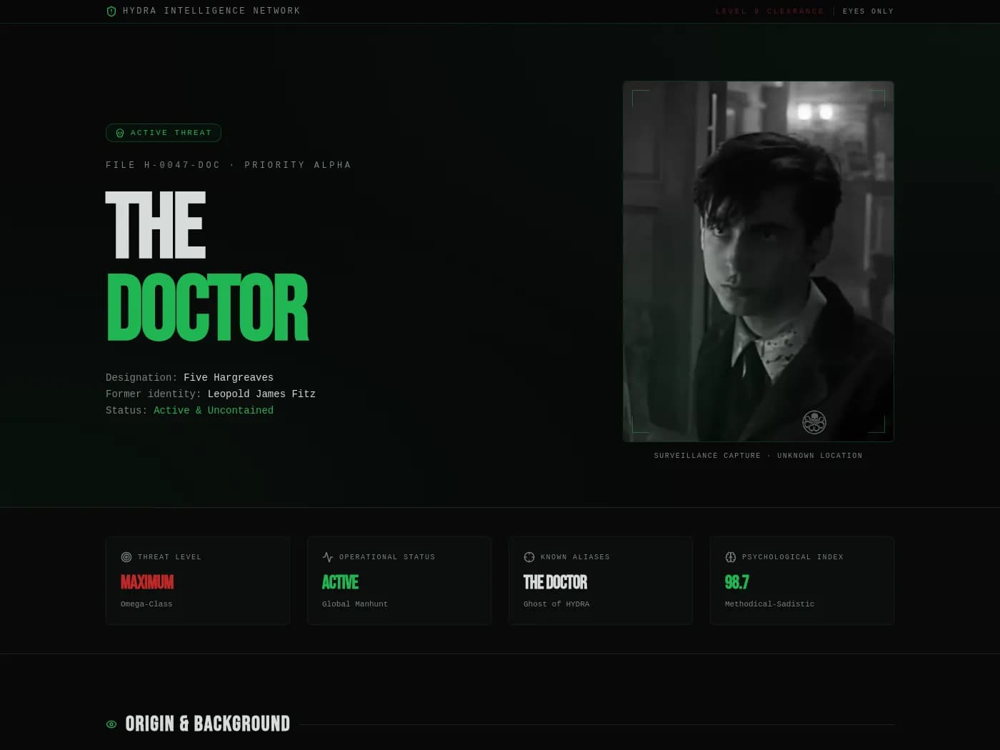 The Evil Doctor Profile
