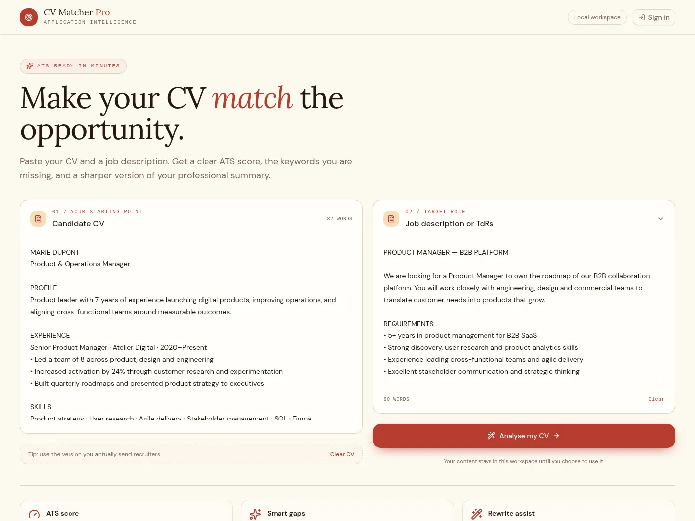 CV Matcher Pro