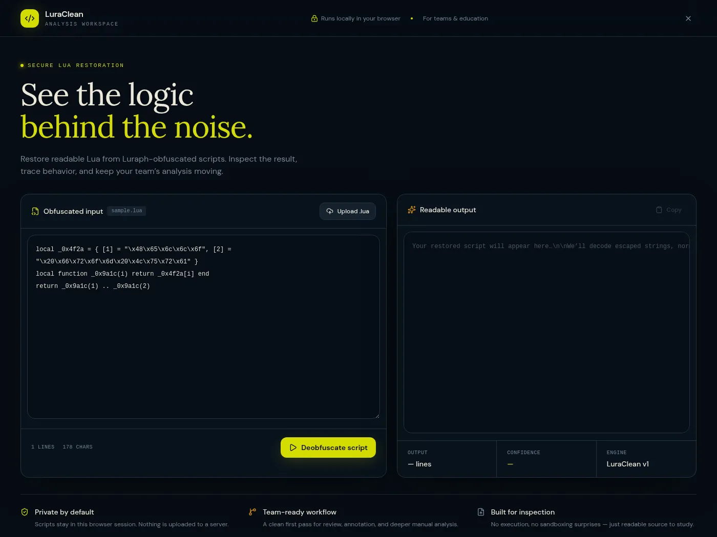 Luraph Deobfuscator Web