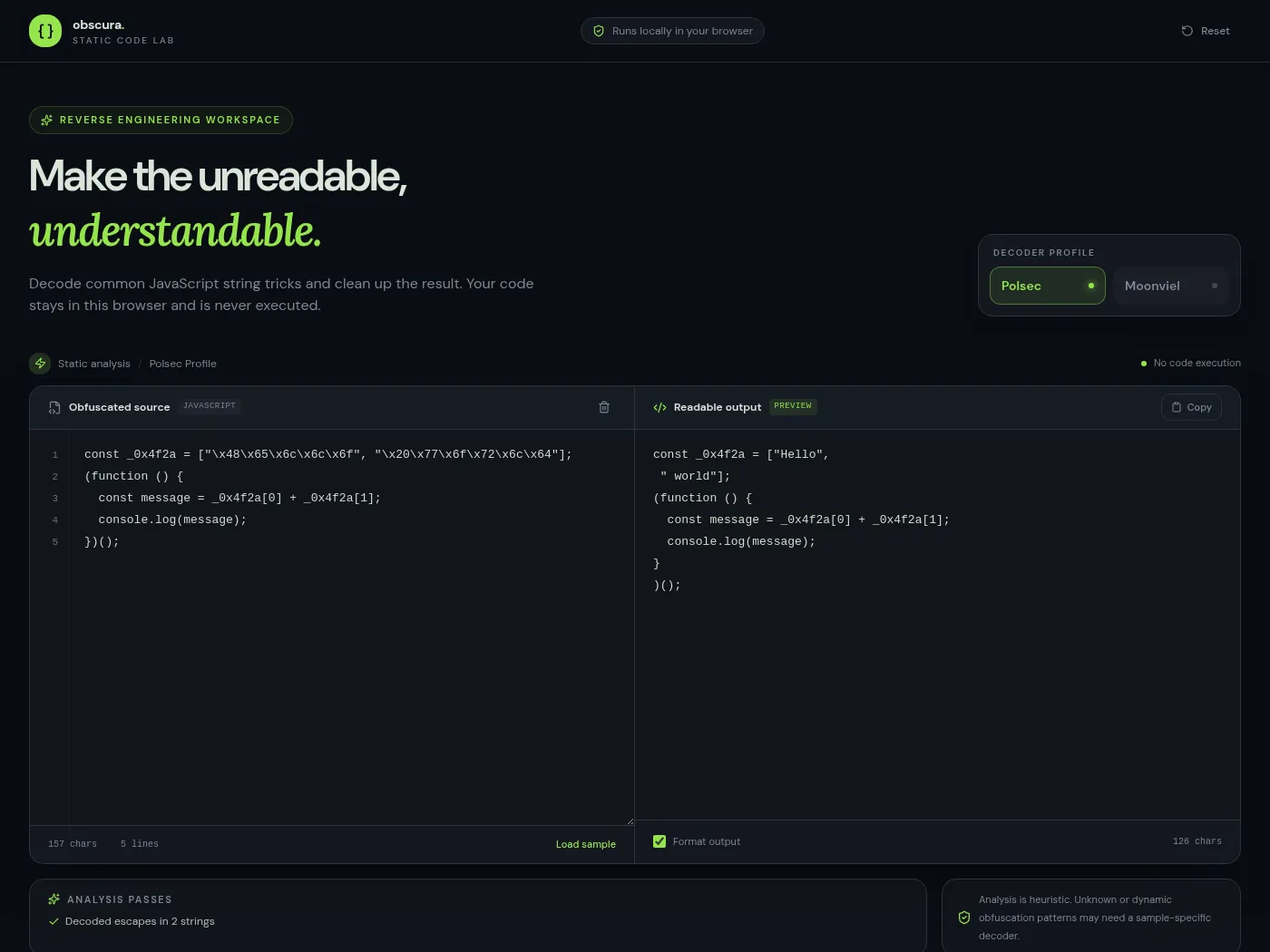 Code Deobfuscator Suite