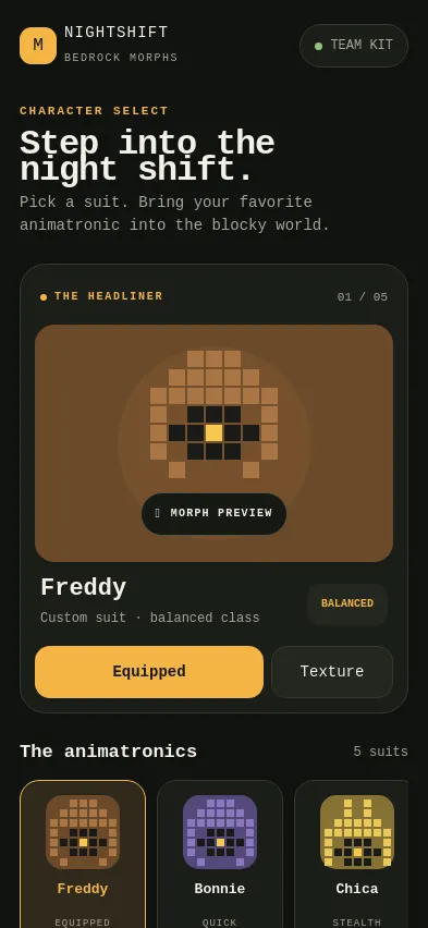 FNAF Morph Mod Mobile