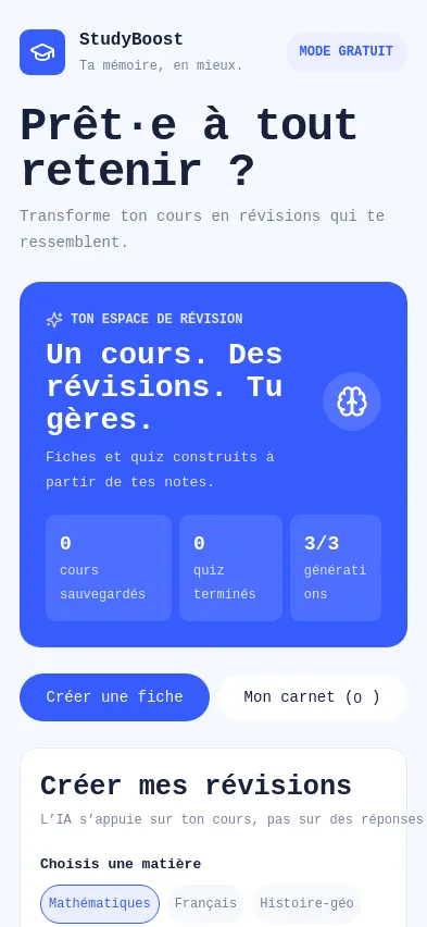 StudyBoost Mobile