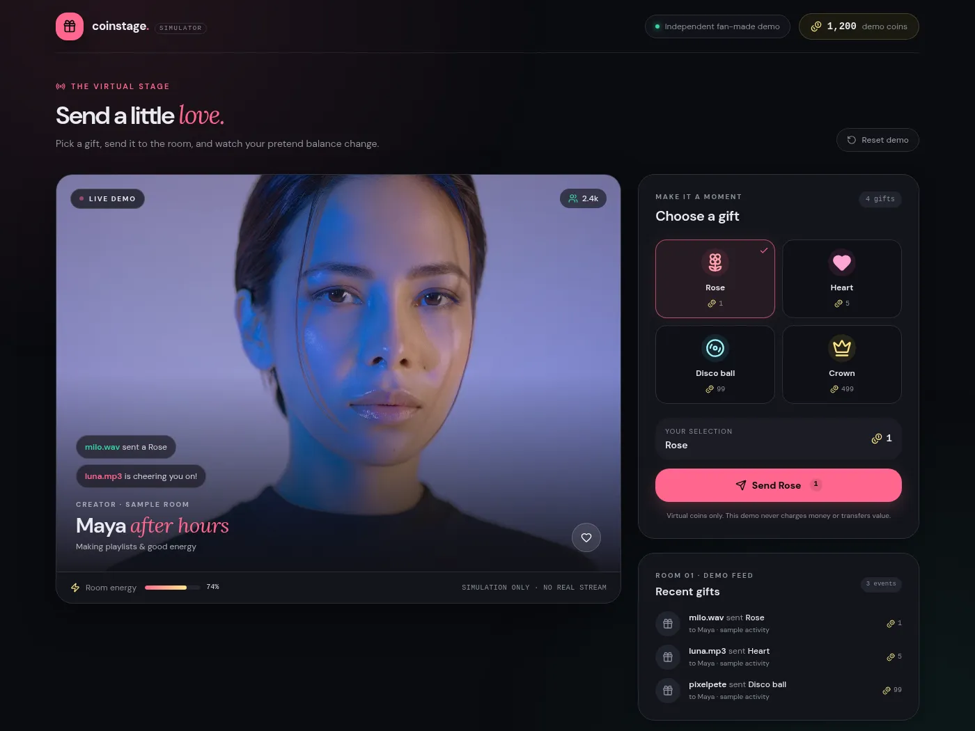 CoinTok Simulator
