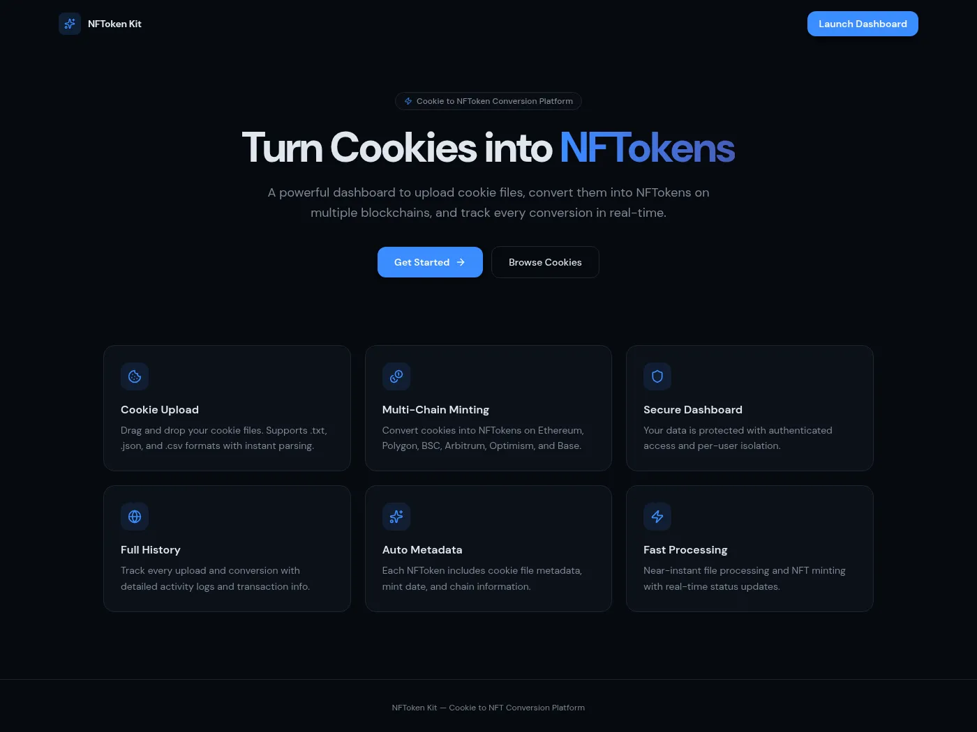 Cookie to NFToken Kit