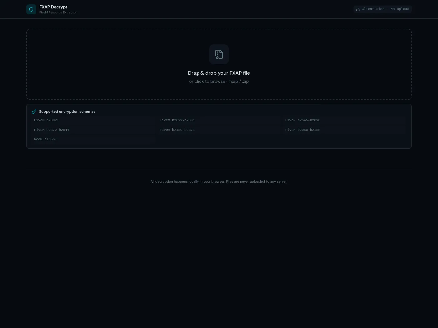 FXAP Decryptor Tool