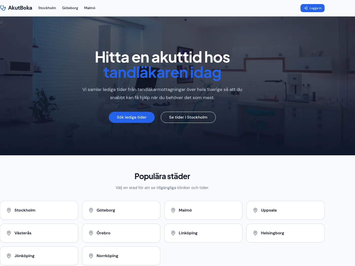 AkutBoka Tandläkartider