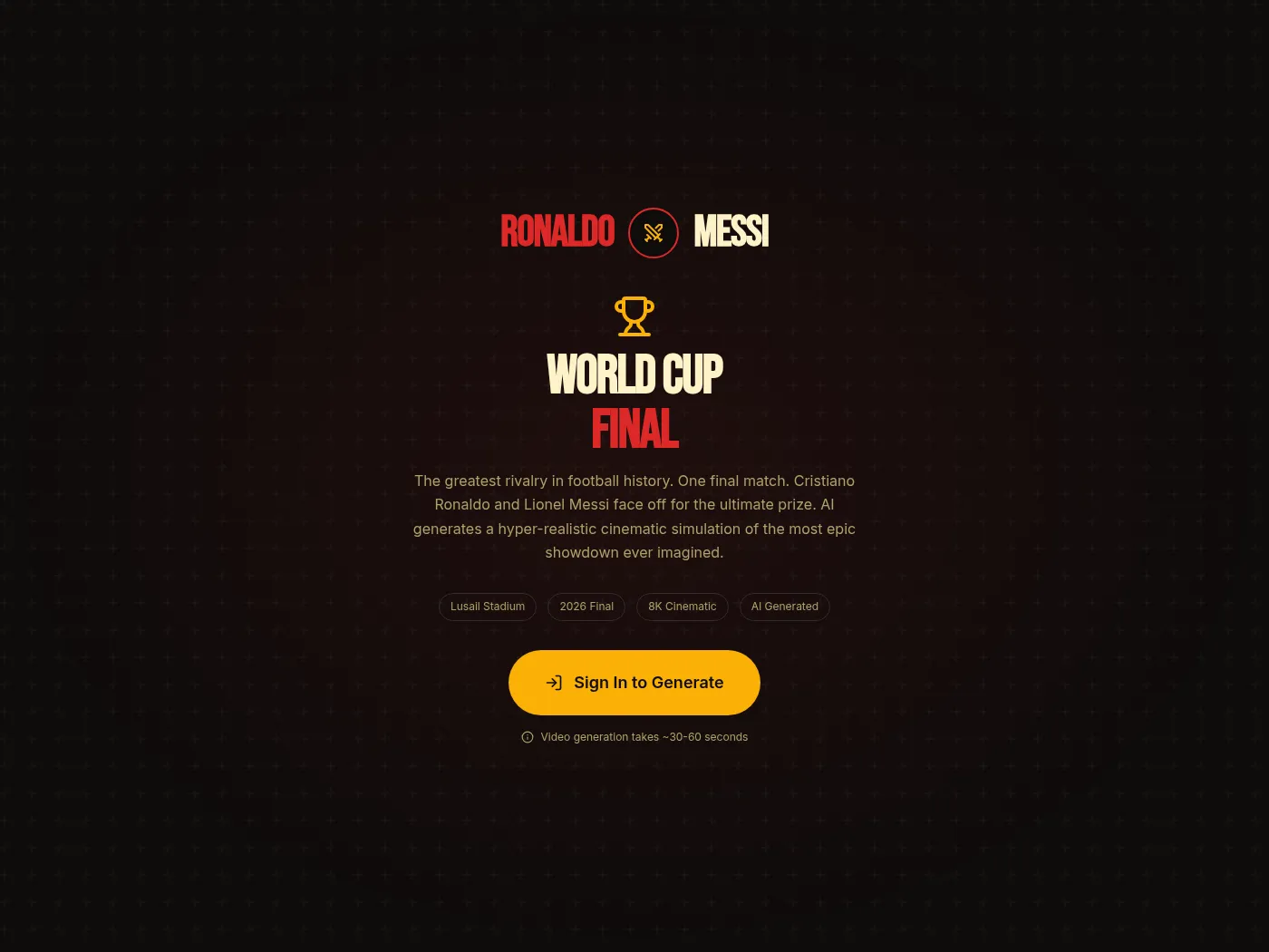 Ronaldo vs Messi Finale